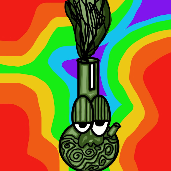 Digitally draw a custom bong by Ezra222 | Fiverr