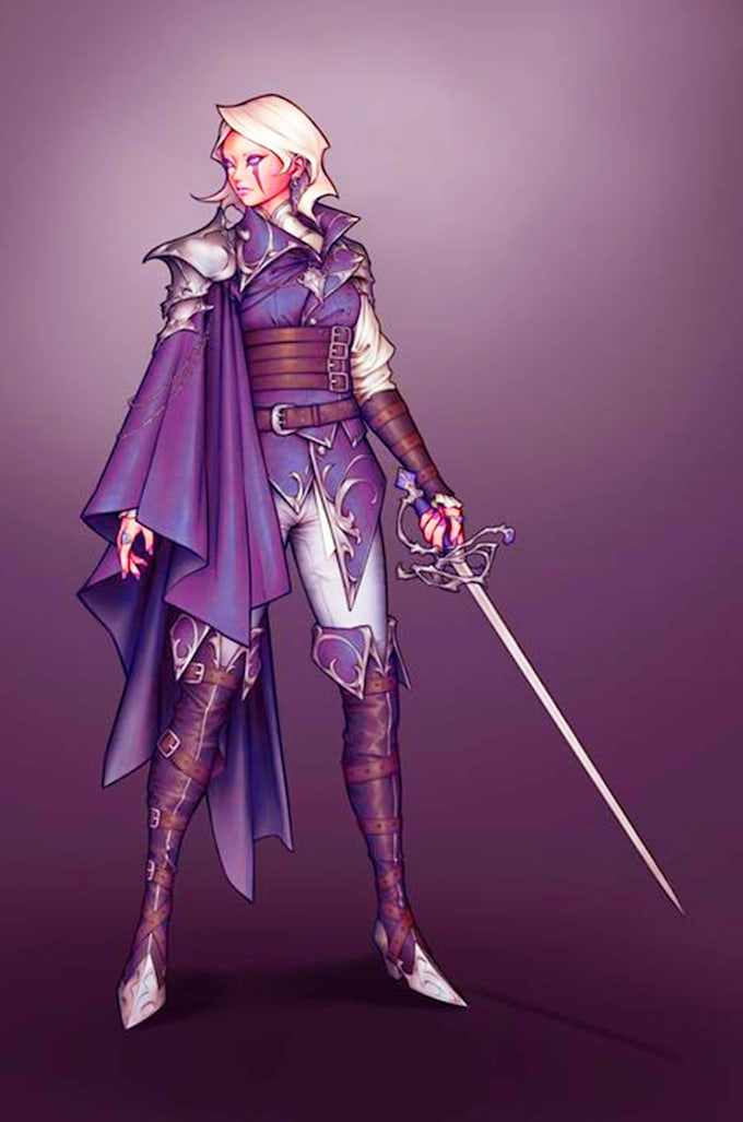 Draw a dnd character art by Farzahangar | Fiverr
