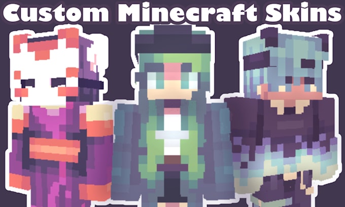 Make you a high quality custom minecraft skin by Moonwright_art | Fiverr