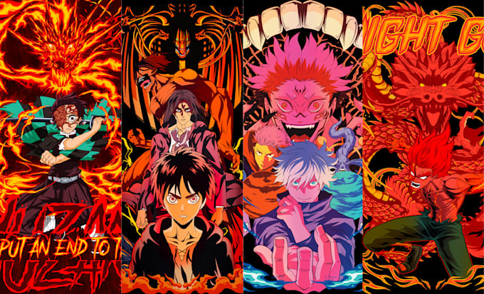 Do custom anime t shirt designs with striking and original style by ...