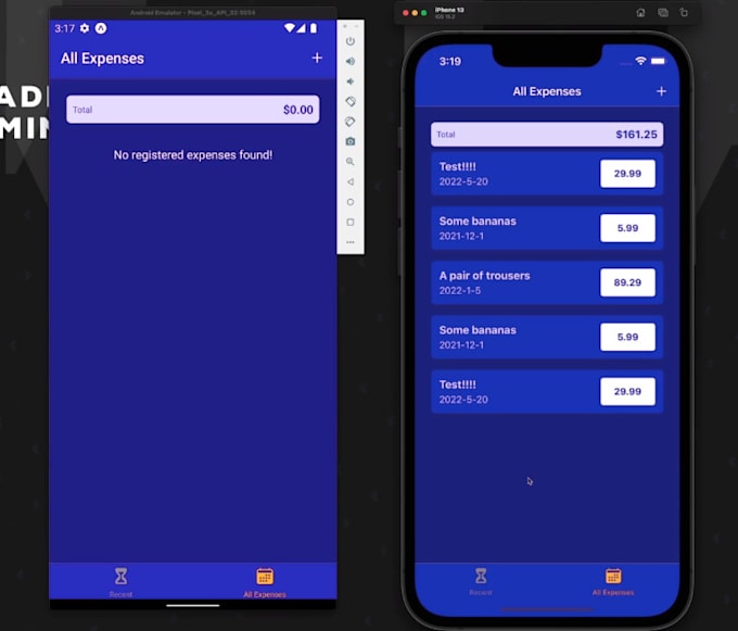 Create mobile application in react native by Regimele | Fiverr