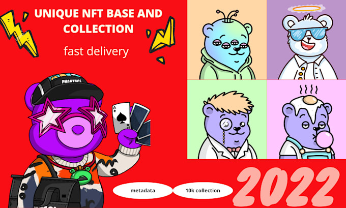 Design nft art, nft cartoons, nft avatar, unique traits with 10k nft collection by Eacreators ...