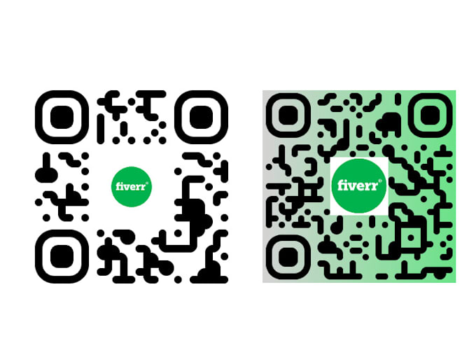 Create your custom qr code with logo or pure by Omerumutluu | Fiverr