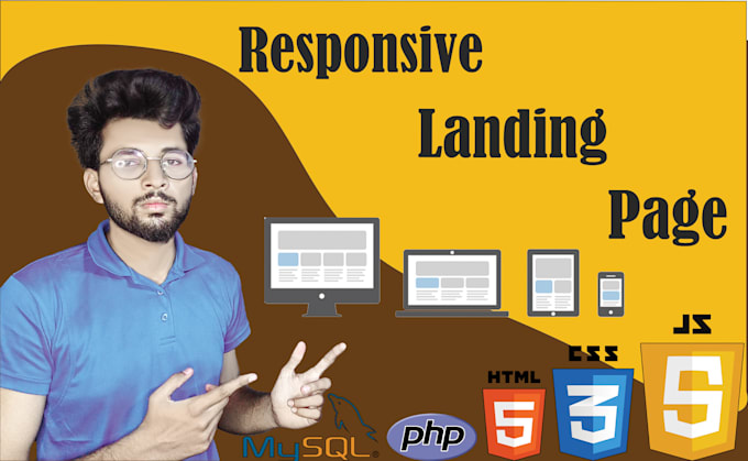 Do responsive html landing page design by Rizwanjoiya932 | Fiverr