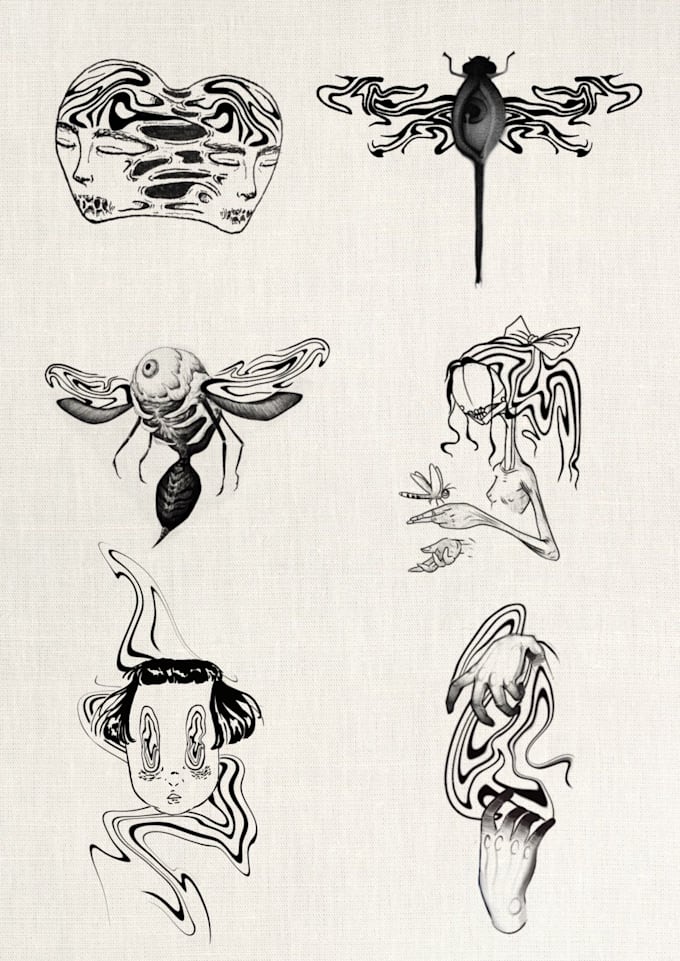 Draw custom unique tattoo design for you by Spacatty | Fiverr