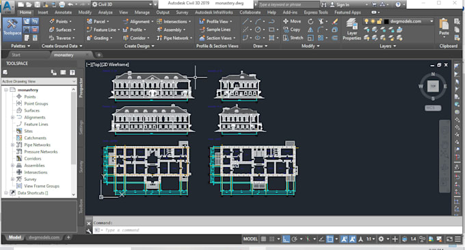 Draw autocad 2d floor plans site plans land maps by Cwsulochana | Fiverr