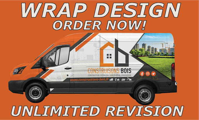 Do stunning amazing wrap car wrap , van wrap,trailer wrap, by ...