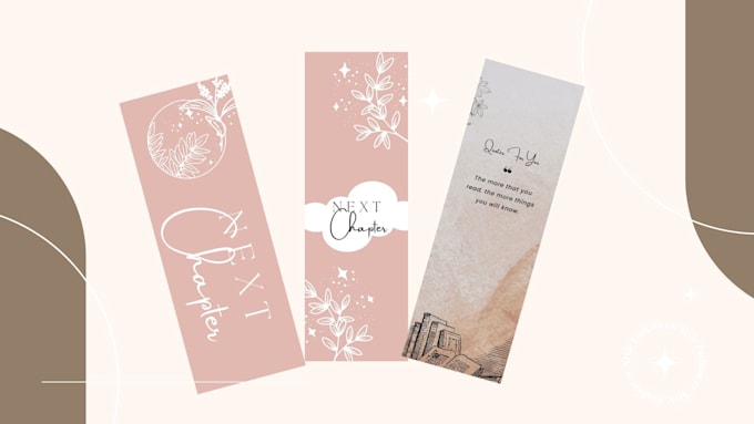 Create custom unique printable book marks for you by Firework308 | Fiverr