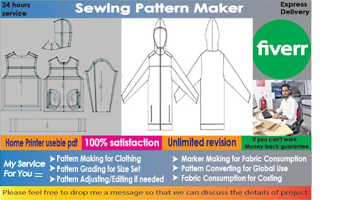 Make all items sewing pattern maker for your clothes by Mamunmi | Fiverr
