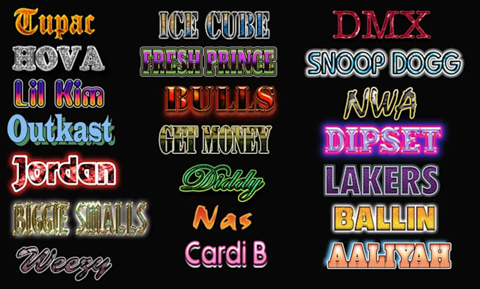 Sent 21 effect bootleg word art by Liszafaujiya | Fiverr
