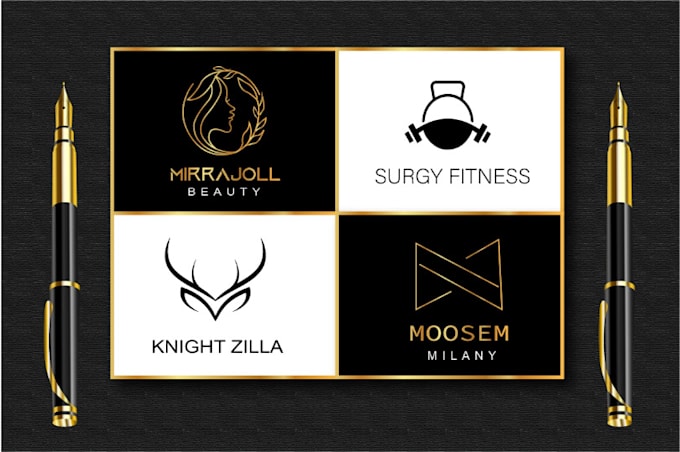 Design modern minimalist unique luxury and initial letter business logo ...