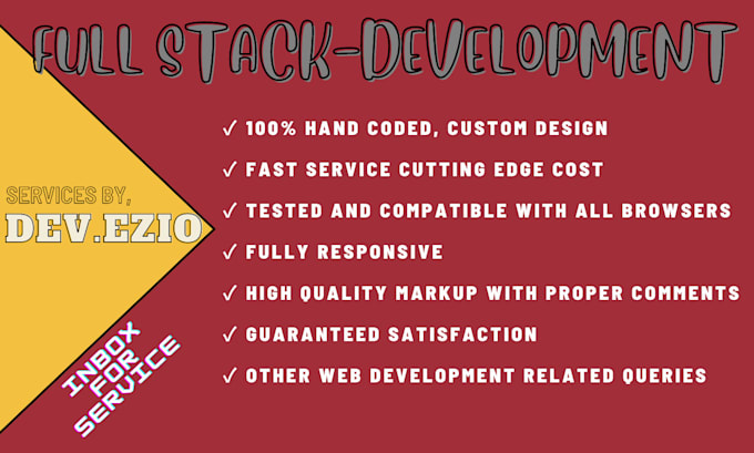 Make you a custom websites by Devezio | Fiverr