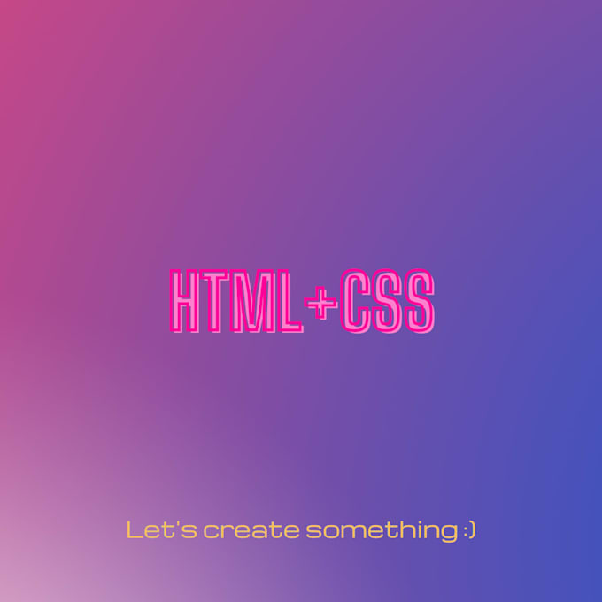 Create basic website with html and css by Cyanosis | Fiverr
