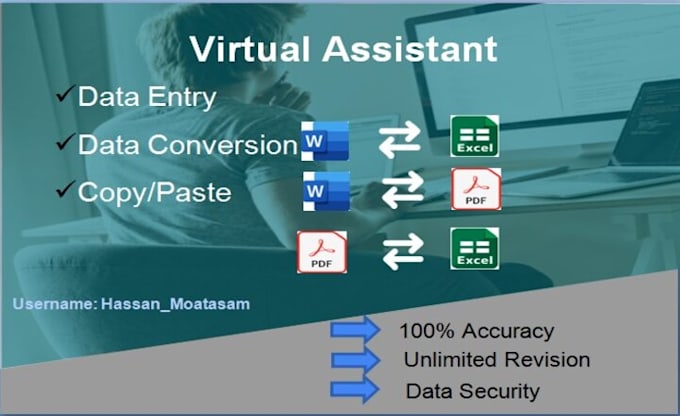 Do data entry, data conversion, copy paste by Hassan_moatasam | Fiverr