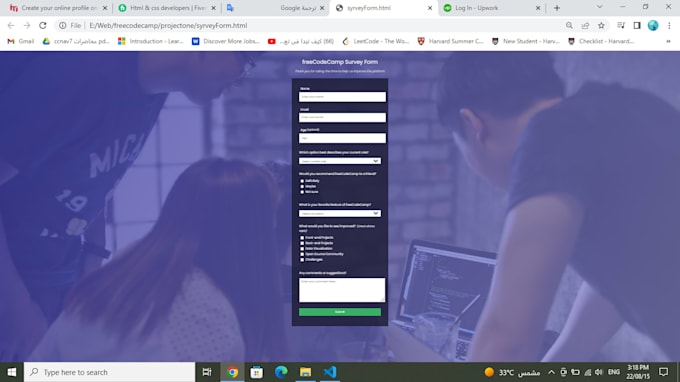 Build websites and developing it by using html, css and javascript by ...