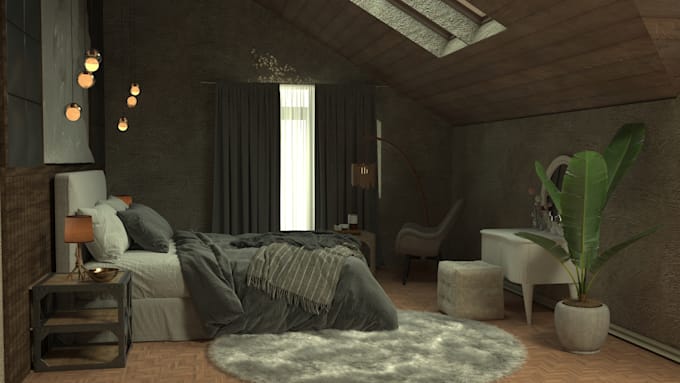 Create architectural 3d rendering for interior design and portfolio ...