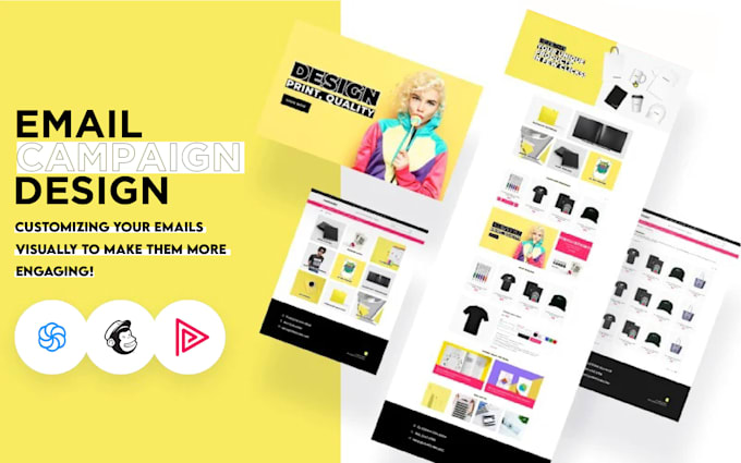 Design creative email blasts for you by Mannushah | Fiverr