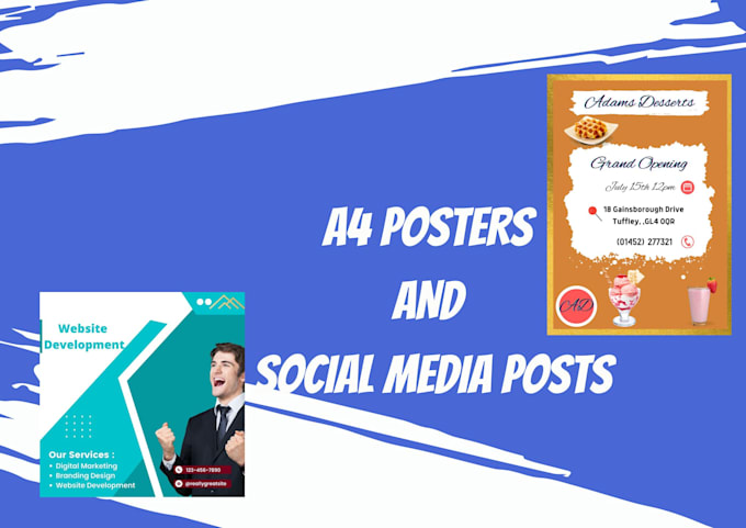 A4 poster and social media post designer by Ayaan1seller | Fiverr