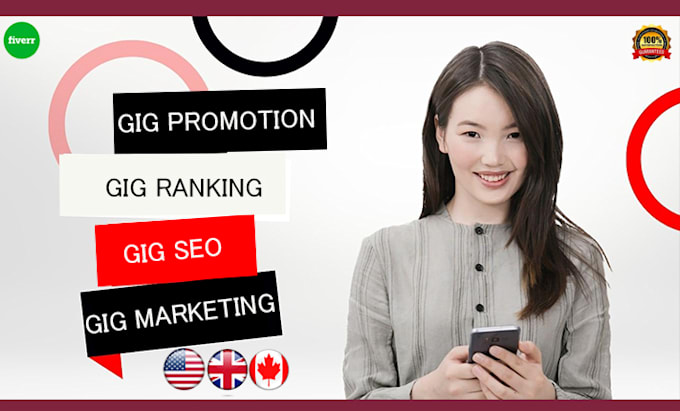 Do fiverr gig promotion gig ranking to help increase sales by ...
