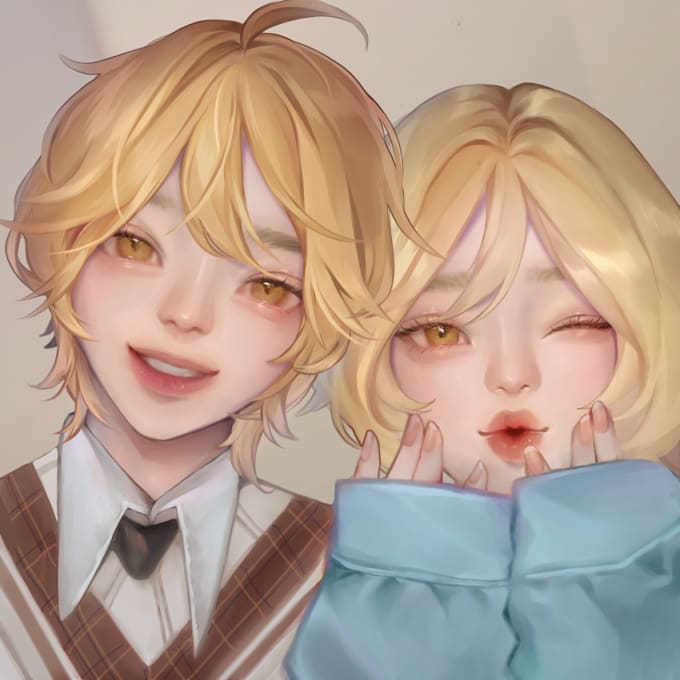 Draw any semi realistic bust up illustration by Zwanast | Fiverr