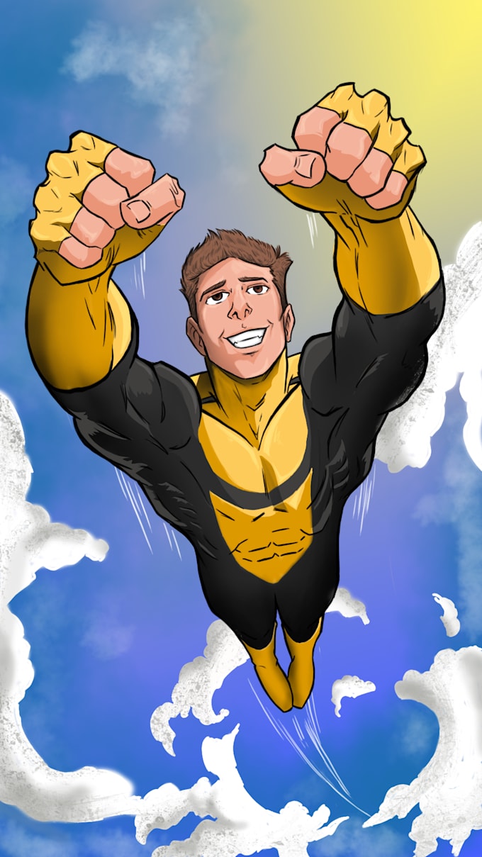You as a super hero, comic illustration by Jaimearriojas | Fiverr