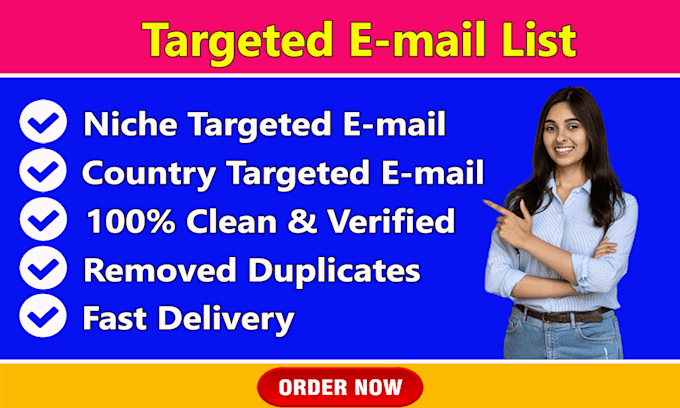 Collect niche based targeted email list for your industry by Pobjanl | Fiverr