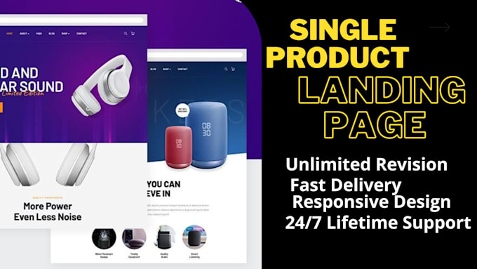 Create a single product landing page using elementor by Asma_tech | Fiverr