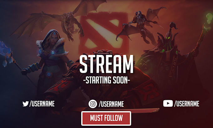 Design your twitch brb offline starting soon screens by Zuko_69 | Fiverr