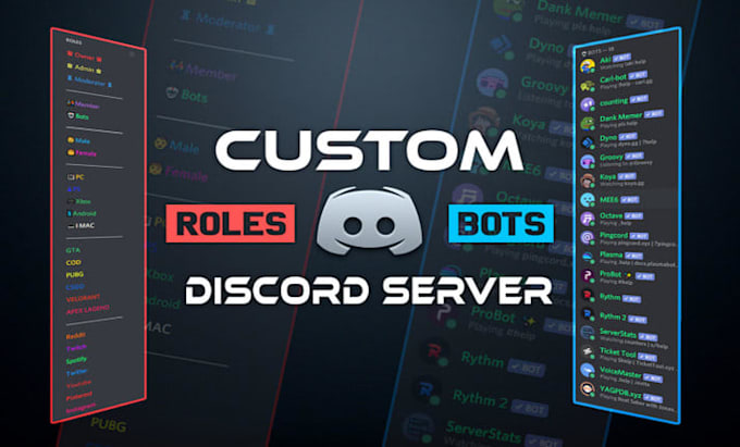 Make a fully custom and developed discord server by Phadyy | Fiverr