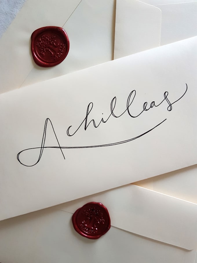 Handwrite names in beautiful calligraphy by Juliegraphy | Fiverr