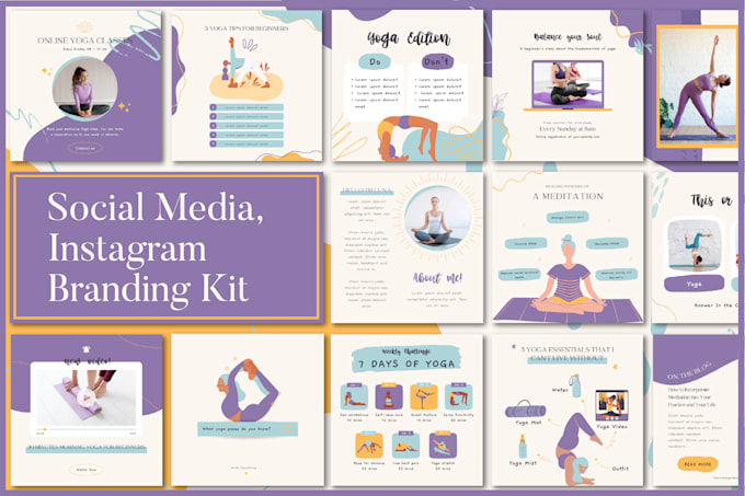 Design social media, instagram branding kit by Emaanbranding | Fiverr