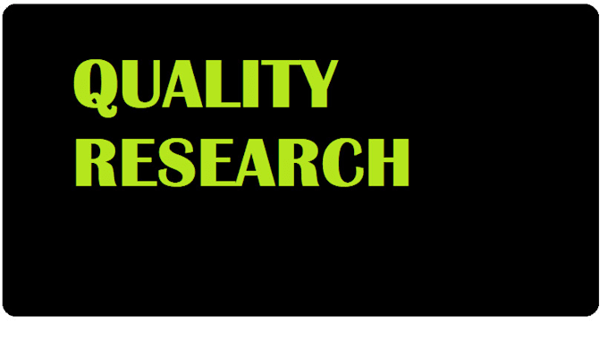 Do online quality research work and summaries by Sonnyah | Fiverr
