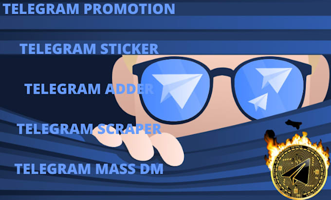Do telegram promotion, telegram sticker, telegram adder, telegram mass ...