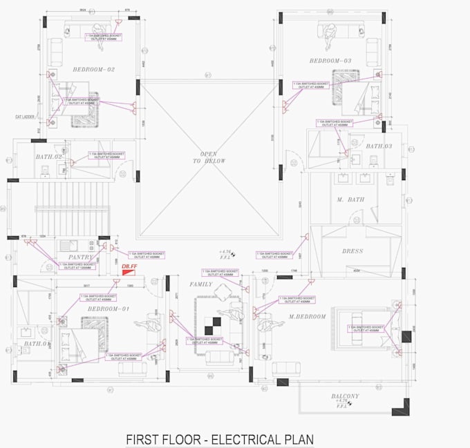 Do electrical design with load details and sld by Iffi96 | Fiverr