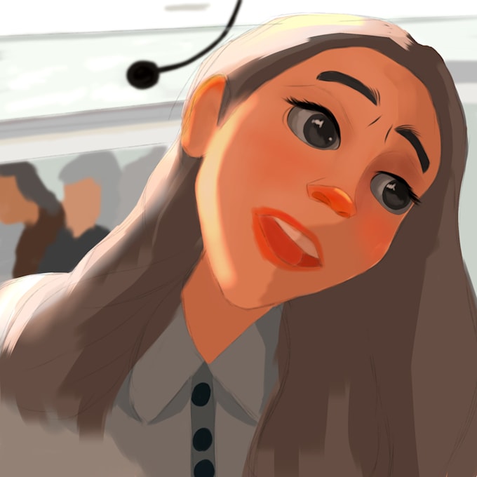 Make your photo into cartoon portrait, by Nughie | Fiverr