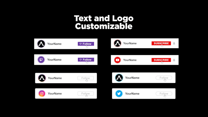 Create your professional follow animation for social networks by ...