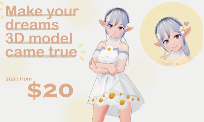 Make custom 3d vroid models for vtuber by Janicejejen | Fiverr