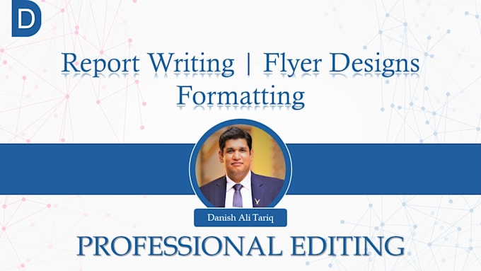 Create a report or flyer for you by Danishalitariq | Fiverr