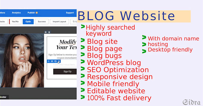 Design your excellent blog website by Sidraanjum33 | Fiverr