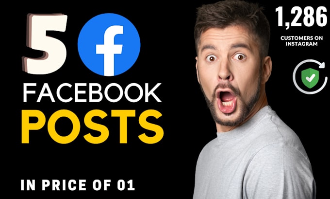 Make 5 best facebook posts by Roshdell | Fiverr