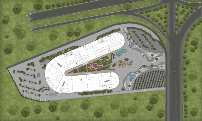 Create 2d and 3d architectural site plans, map illustrations by Zunaira ...