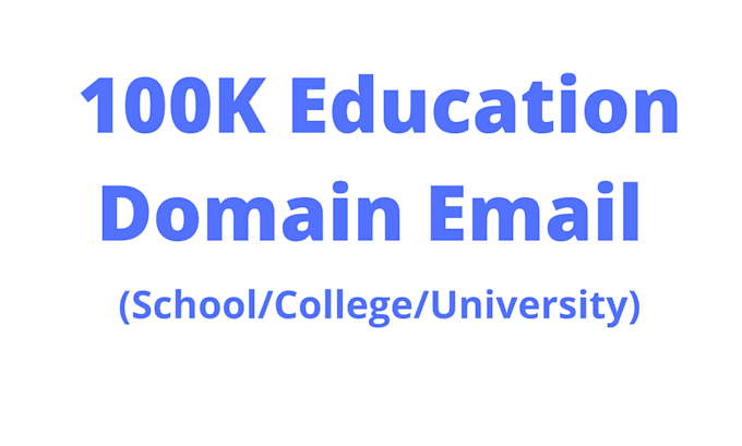 Provide 100k educator contact email by Jahidmbf | Fiverr