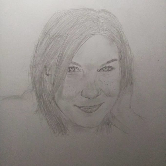 Make a handmade pencil drawing of a person you want by Gatermage | Fiverr