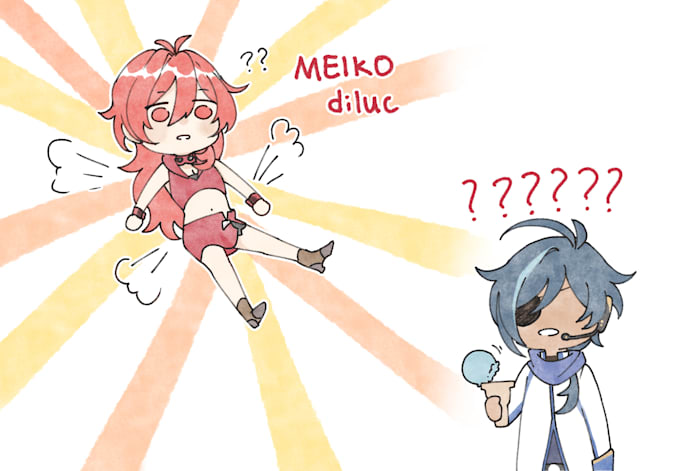 Draw dumb but cute looking chibi of your character by Jyuvenile | Fiverr