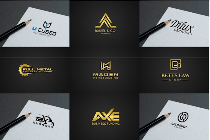 Design modern minimalist versatile luxury initial business logo design ...