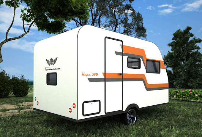 Do realistic 3d render caravan design by Zeynepmutlu9 | Fiverr