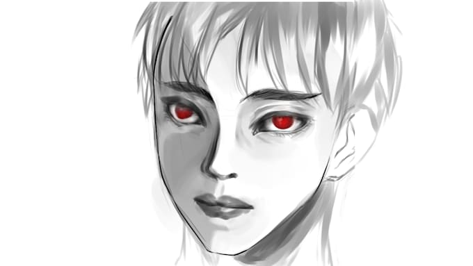 how to draw semi realistic anime face