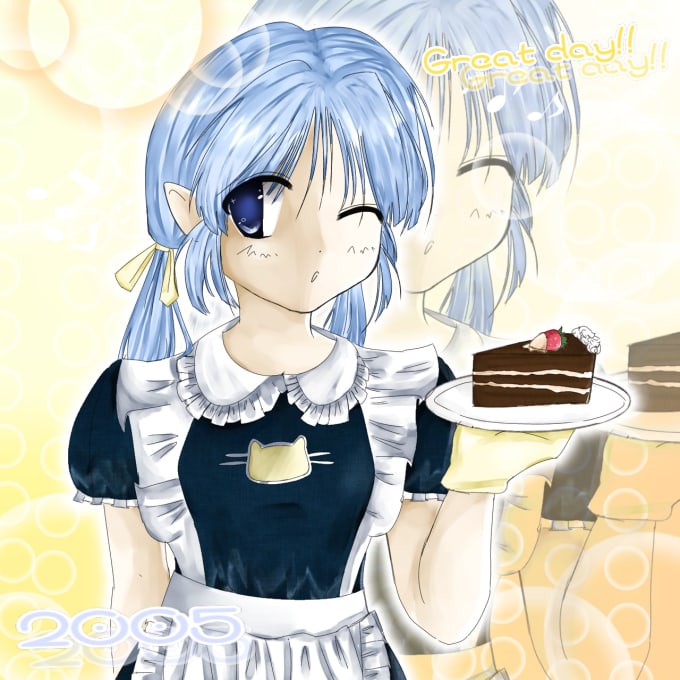 Draw you or fanart in a 2000s inspired anime artstyle by Tetokyu | Fiverr