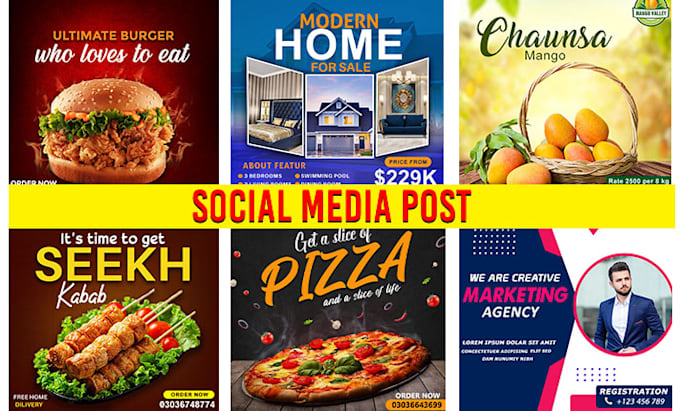 Design attractive 3 social media post design in 24 hours by Fizgraphic ...
