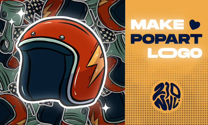 Make cartoon logo illustration for your brand by Zidnvl | Fiverr